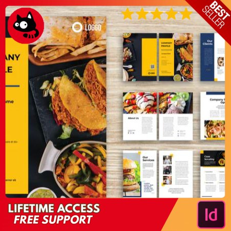 Company Profile Template for Restaurants - Easy to edit!! | Shopee Malaysia