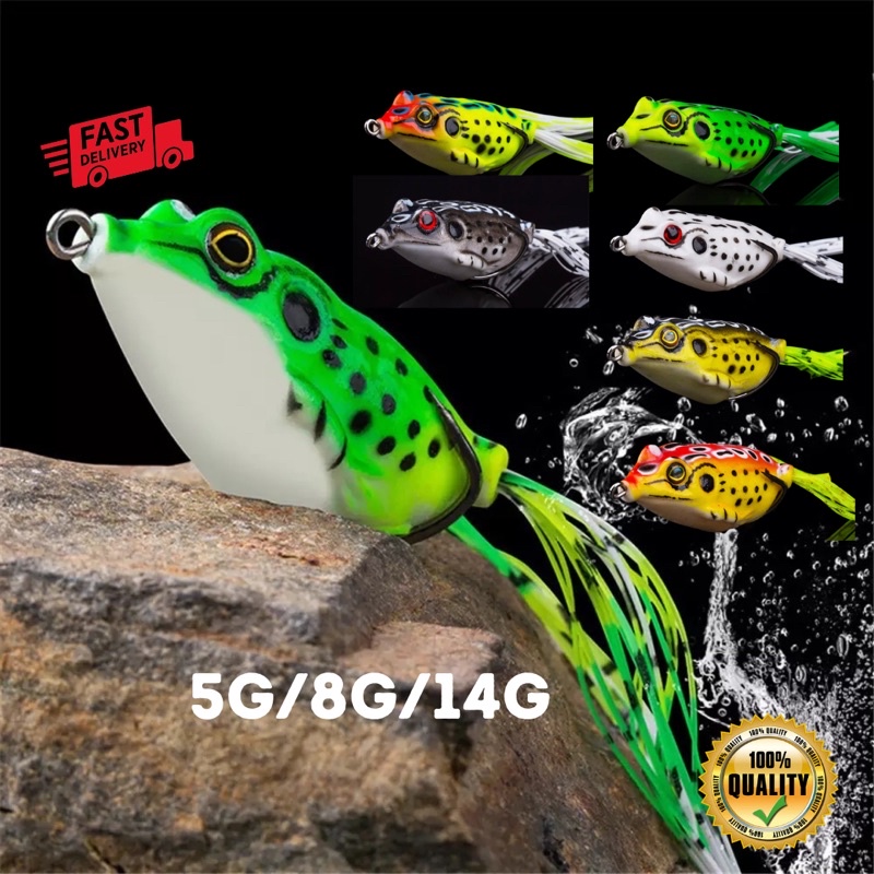 【MR.T】Umpan Katak Tiruan – Jump Frog Lure Topwater Casting Bait Haruan ...