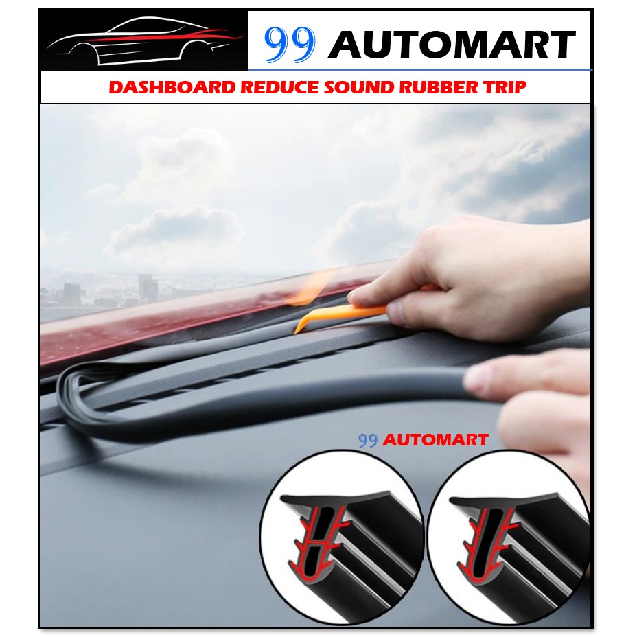 1.6M Original Car Dashboard Reduce Sound Insulation Rubber Strip ...