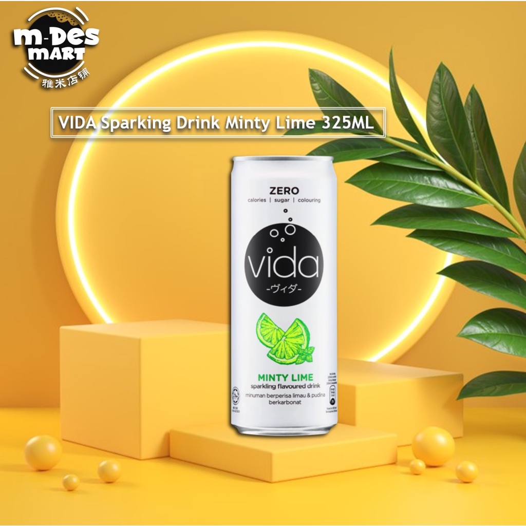 [24 bottles/carton] VIDA Halal Lemon/Original Citrus/Salty Lychee/Minty ...