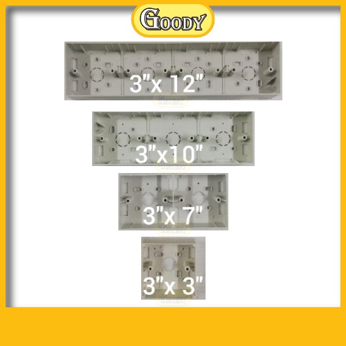 PVC LINK SURFACE MOUNT BOX (WHITE) / PVC WHITE BOX BASE | Shopee Malaysia