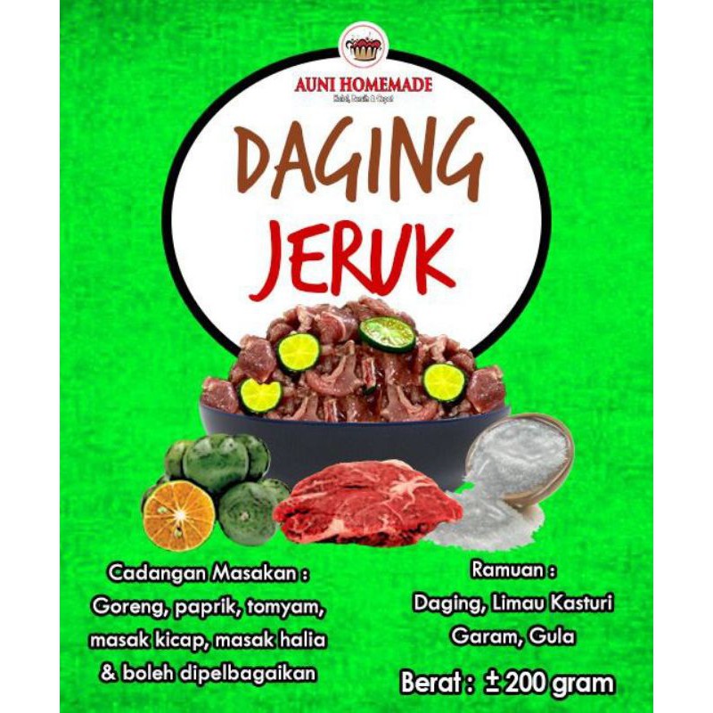 Daging Jeruk Aunihomemade | Shopee Malaysia