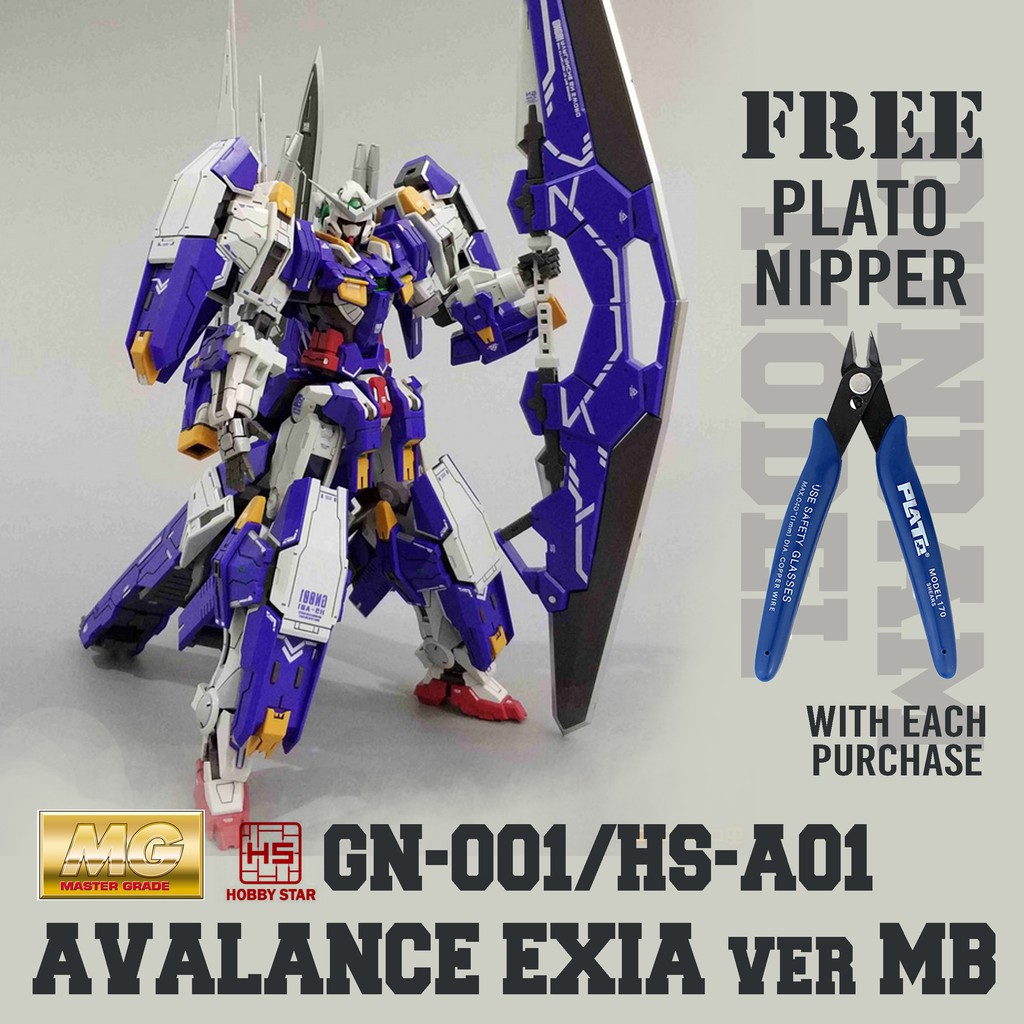 Hobby Star MG 1/100 Avalanche Exia ver MB Gundam Model Kit Figure ...
