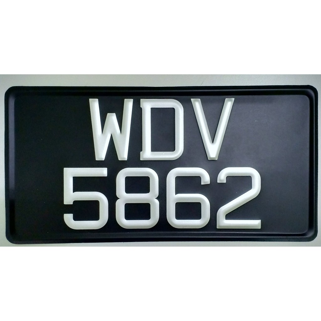 PLATE BESI KERETA SINGAPORE DESIGN 1PC PRICE | Shopee Malaysia