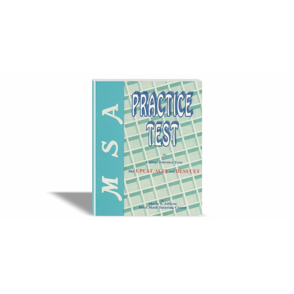 MSA Practice Test for College Entrance Test (Authentic / Brand New ...
