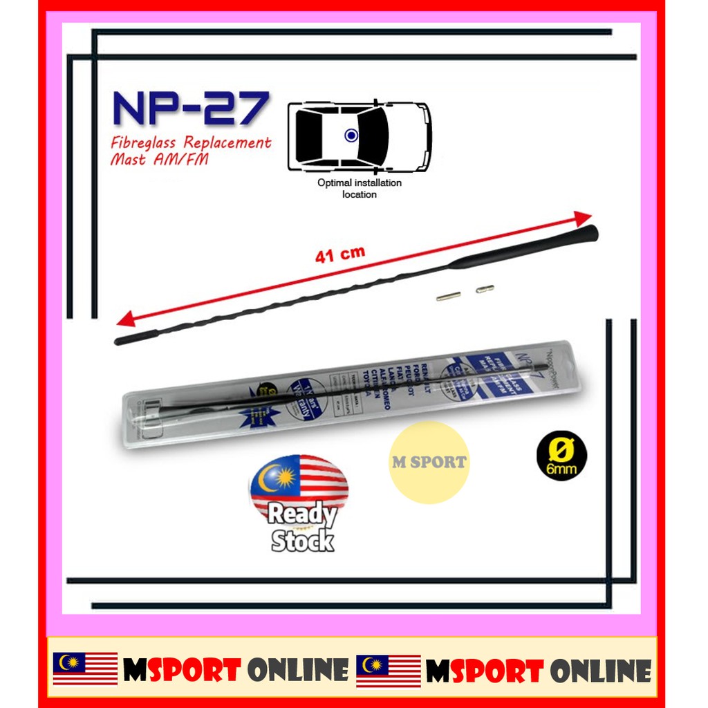 Nippon NP-27 Antenna Replacement For Perodua Viva Proton Saga BLM / FLX ...