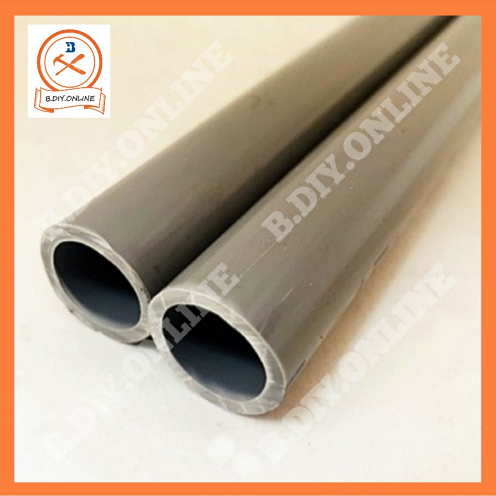PVC PIPE CLASS 6-Thick -Tebal- PAIP AIR PLASTIK 3 FEET- 1/2”(15MM) ,3/4”(20MM), 1”(25MM ...