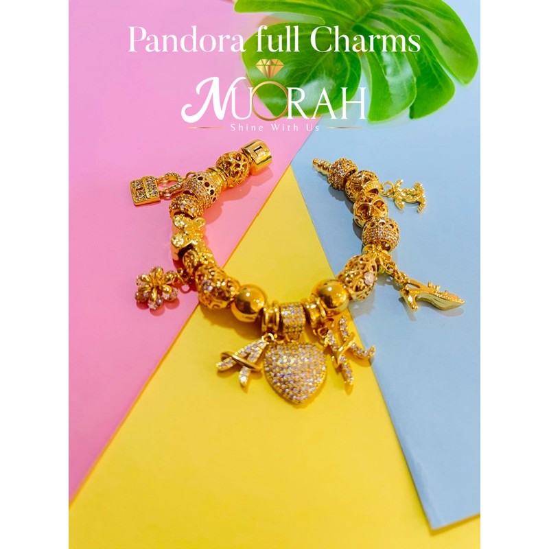 COP 916 🍃 PANDORA FULL SET CHARM EXCLUSIVE DESIGN | Shopee Malaysia