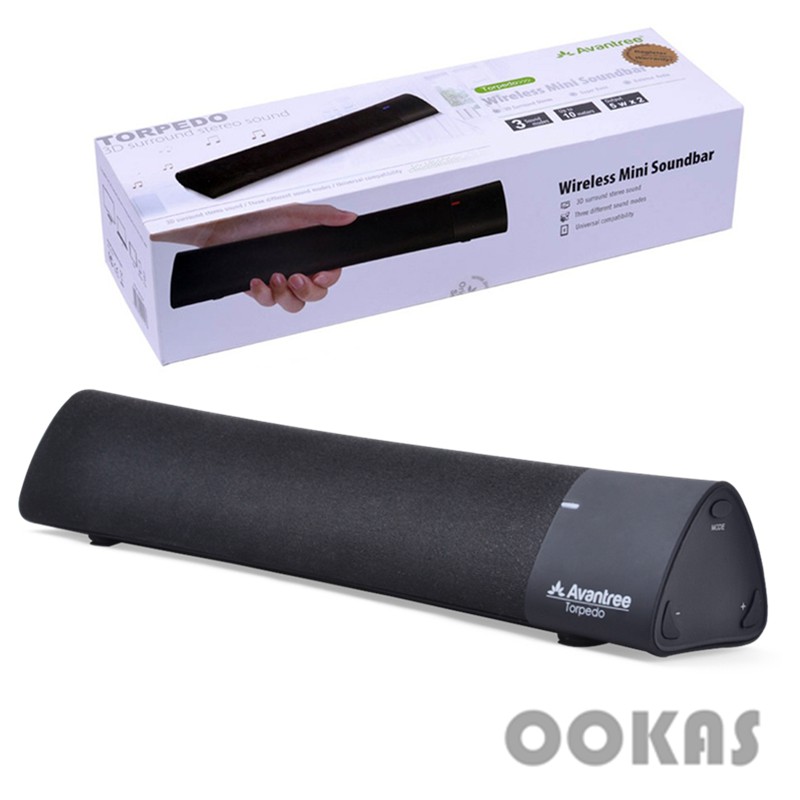Avantree Torpedo 3D Surround Bluetooth Soundbar 10W Wireless Speaker ...