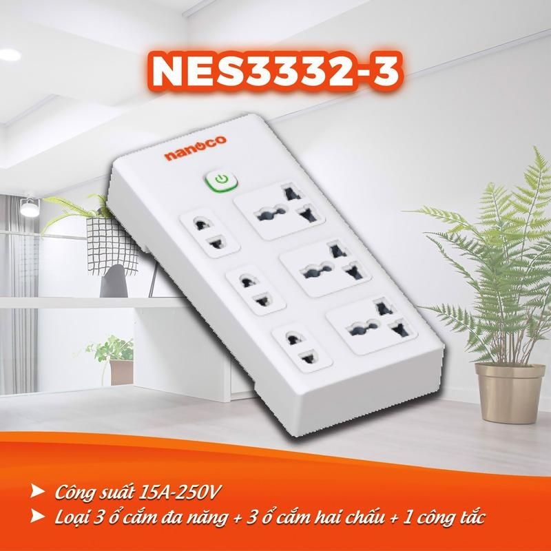 Panasonic Nanoco Wired Socket Design 6 Sockets - Handy 2-Pin Output ...