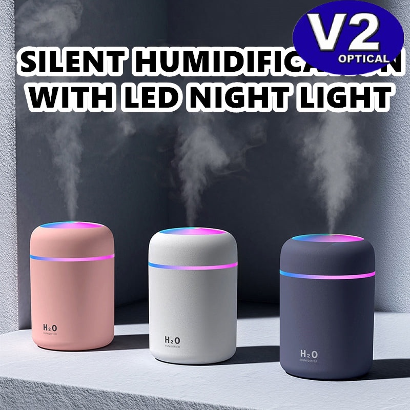280ml USB Colorful Air Humidifier Aroma Essential Oil Diffuser Ultrasonic Mist LED NightLight ...