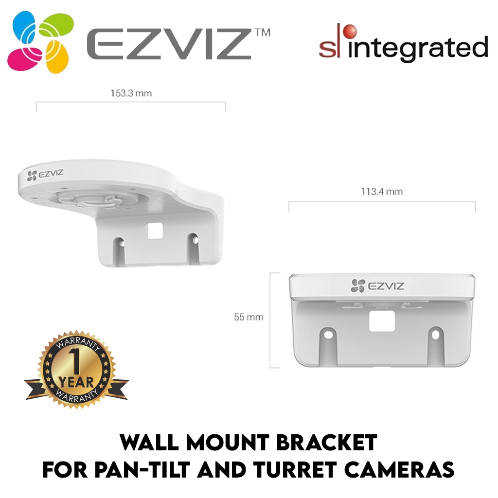 Ezviz Wall Mount L Bracket For Pan-Tilt and Turret Cameras Compatible ...