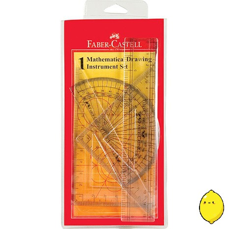 Faber Castell Mathematical Drawing Instrument Ruler Set | Shopee Malaysia