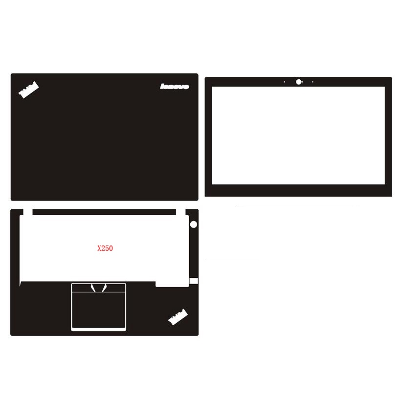 Laptop Black Matte Vinyl Skin Sticker Cover For Lenovo ThinkPad X230 ...