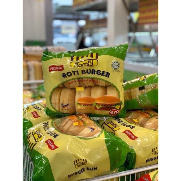 ROTI BURGER RAMLY ORIGINAL PACK 10pcs | Shopee Malaysia