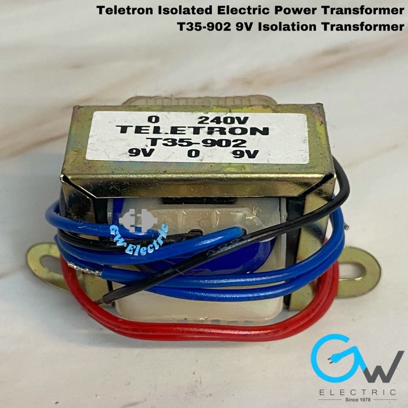 Teletron Power Transformer T35-902 Input = 240V Output = 9V-0-9V 2A ...
