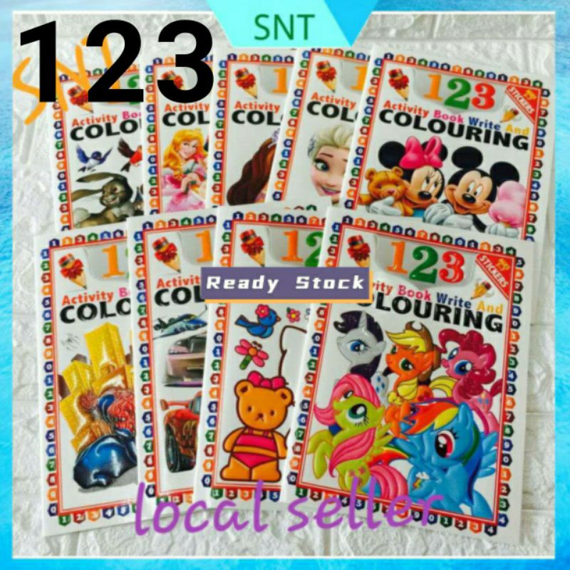 SNT(B828) Sticker Book For Kids Activity Set 123 Book For Kids ...