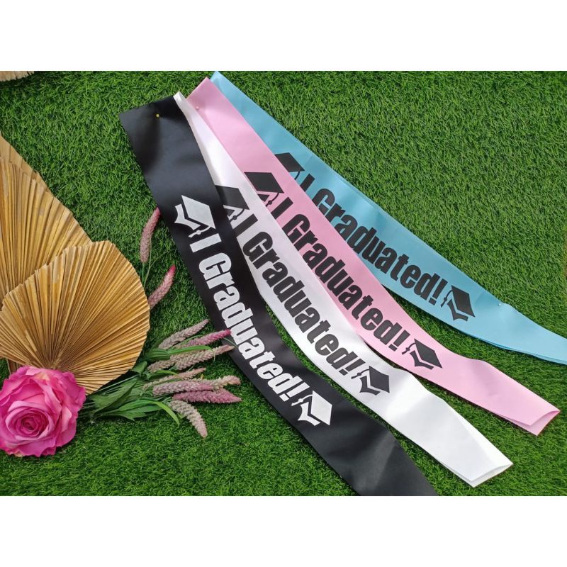 Selempang I GRADUATED / GRADUATION SCREEN PRINTING / SASH SELEMPANG I ...