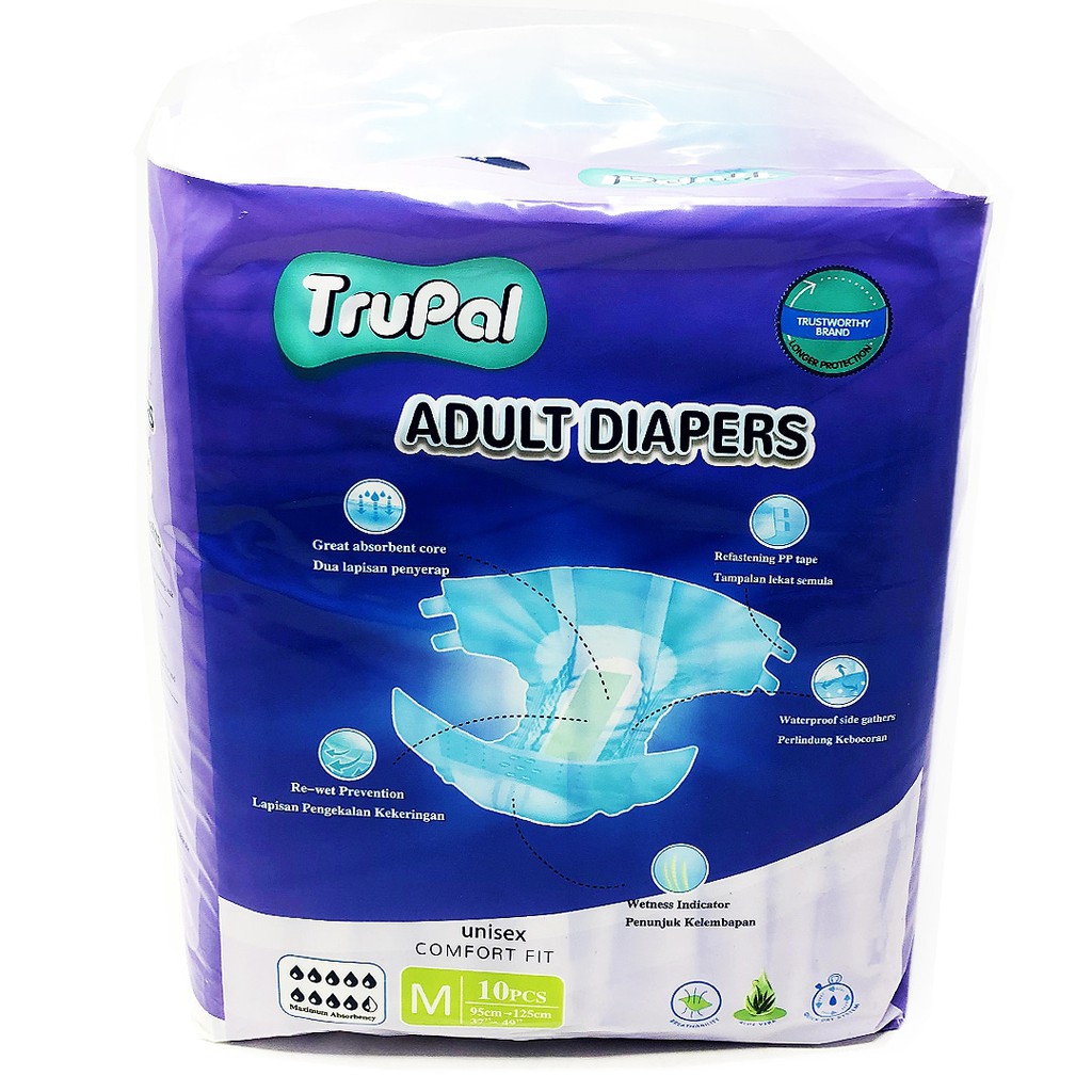Funday Trupal Supreme Evening Adult Disposable Diaper | Shopee Malaysia