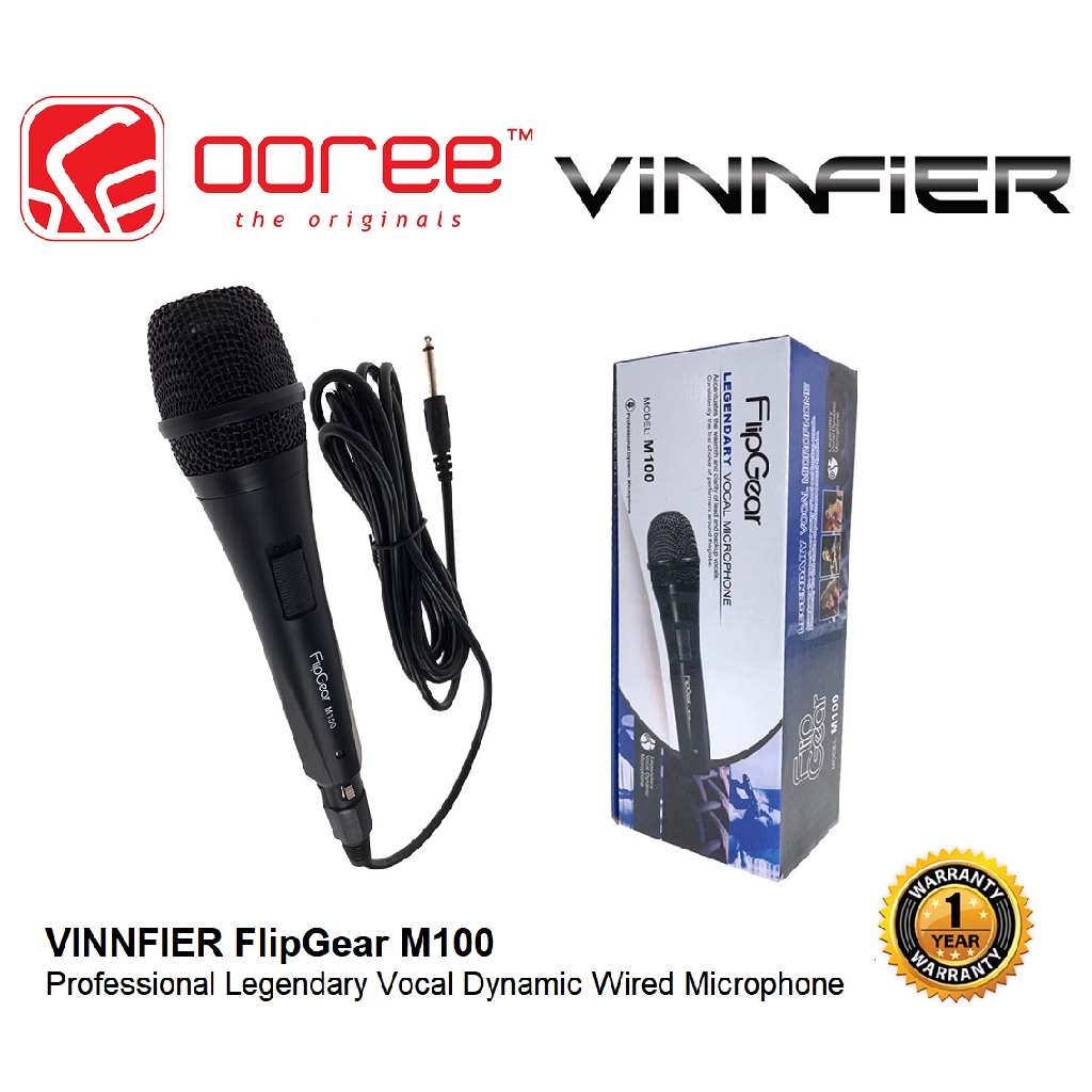 VINNFIER FLIPGEAR M100 PROFESSIONAL LEGENDARY VOCAL DYNAMIC WIRED ...