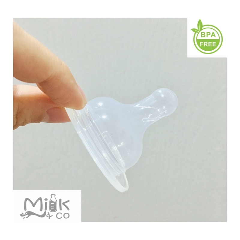 【Milk&Co】Wide Neck Anti-Colic Silicone Nipples Teat Puting Botol Susu Kanak-Kanak Children (M ...