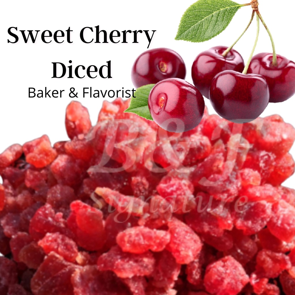 Sweet Cherry Granular 250g 樱桃脯颗粒 Dried Candied Cherry Peel Cube Diced ...