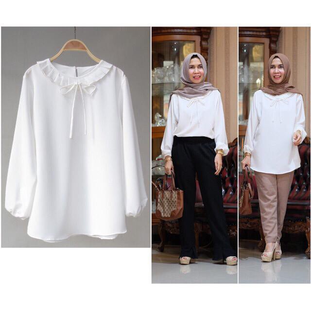 KEMEJA Lily Blouse/Women's Clothing/Top/shirt | Shopee Malaysia
