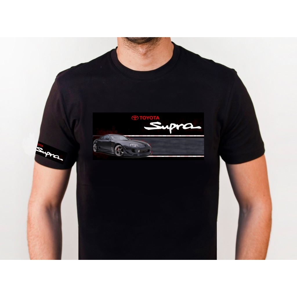 Toyota Supra Baju Hitam Lengan Pendek T-Shirt Short Sleeve TRD ...