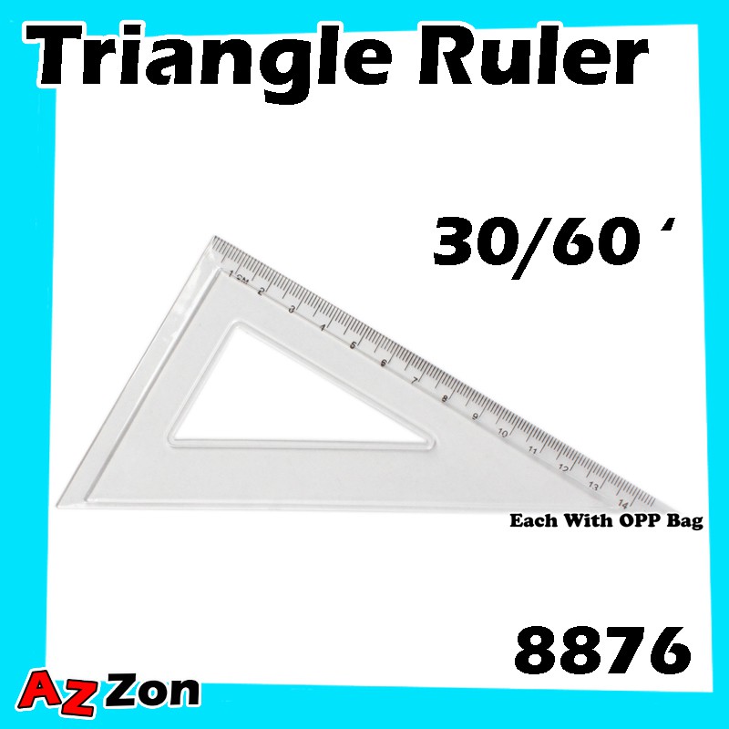 8876 Triangle Scale Ruler 30 / Pembaris Segi Tiga 30 / Geometry ...