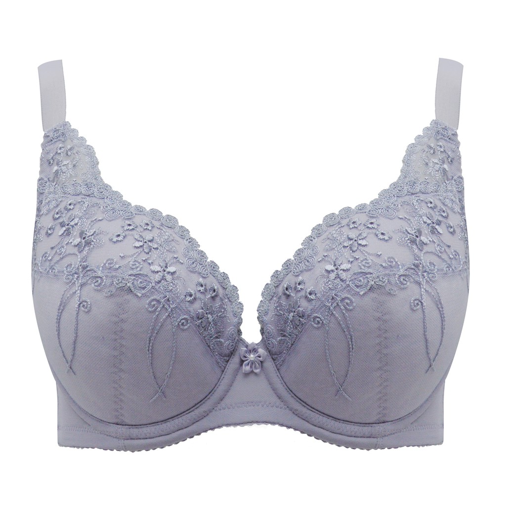 XIXILI Floral Demi Cup Bra - Lilac | Shopee Malaysia