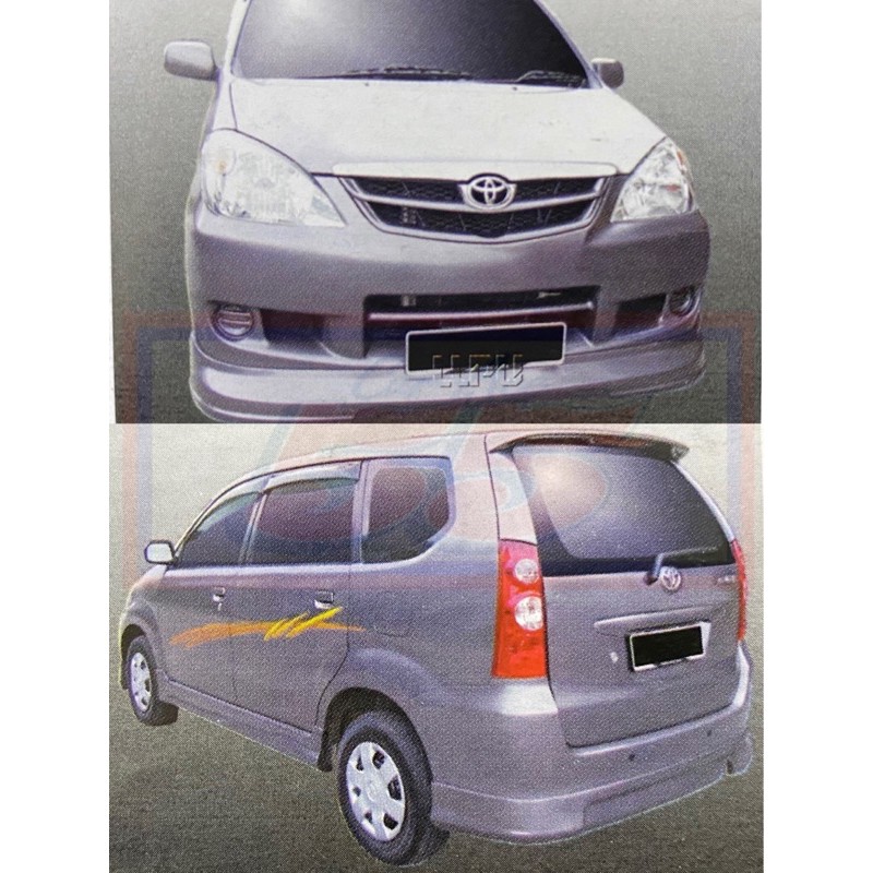 (PU) AVANZA Oem Front Side Rear Skirt Bodykit 2006 2007 2008 2009 2010 ...