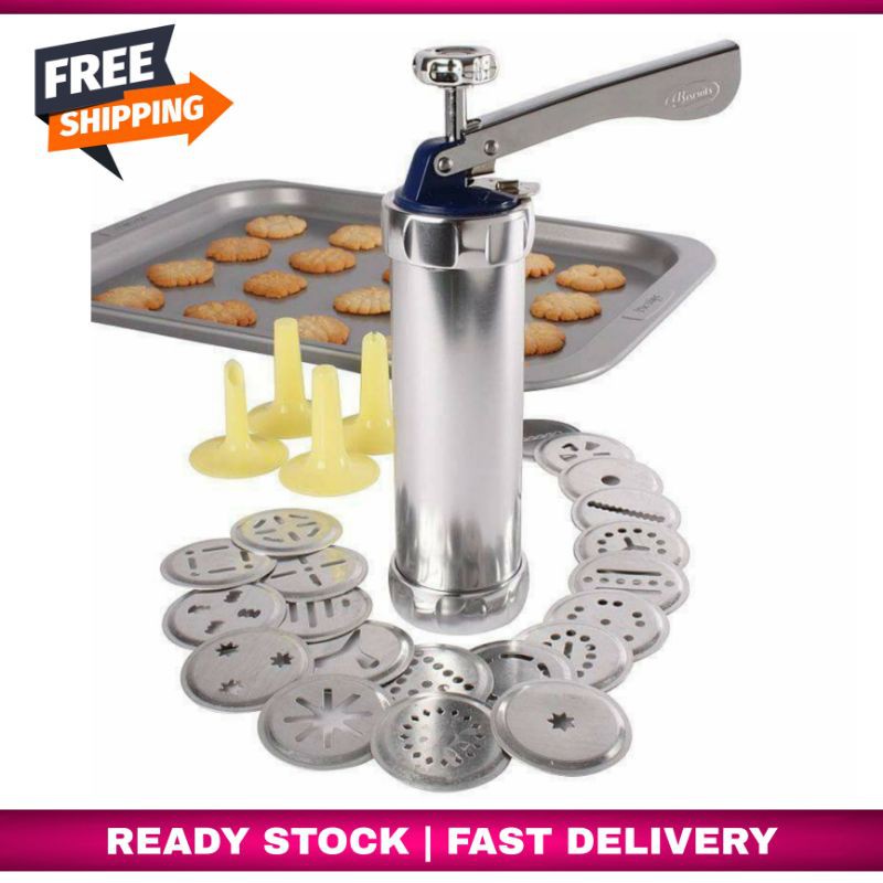 Biscuit Maker Press Gun Biscuit Cookies Press Gun 10 Acuan Kuih Biskut ...