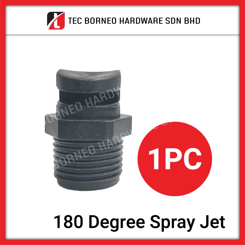TEC [1 PC] 180 Degree [1/2"] Spray Jet Refraction Nozzle Sprinkler ...