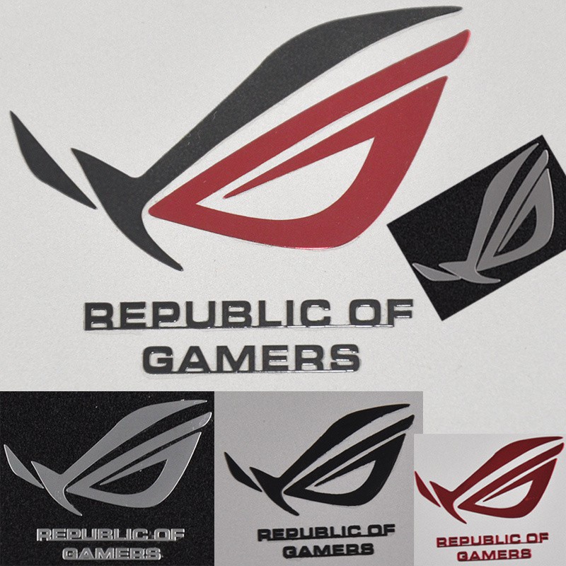 [New metal sticker] ASUS ASUS notebook metal label ROG player country ...
