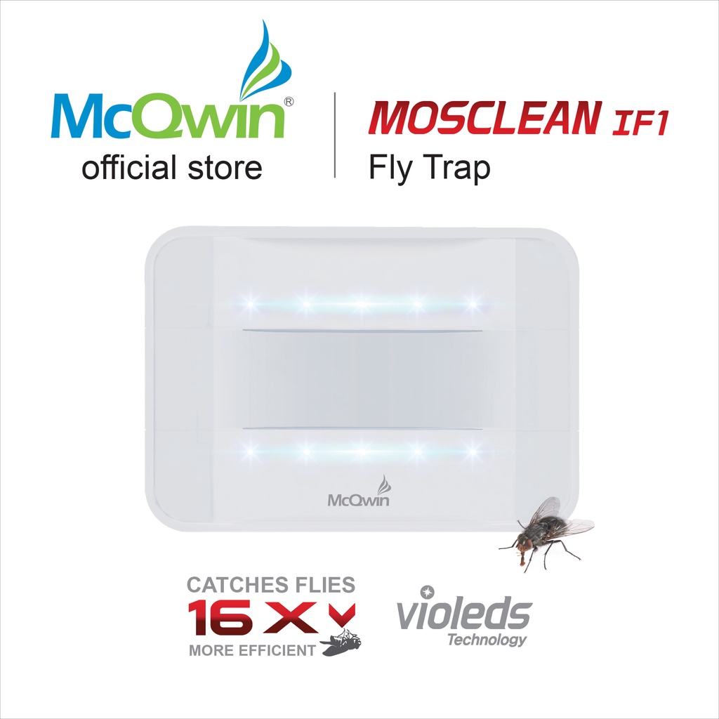 MCQWIN MOSCLEAN IF1 INSECT LIGHT TRAP - UV LED ELECTRONIC FLIES TRAP ...