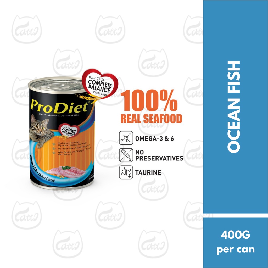 CATTO ProDiet Wet Cat Food Adult - Ocean Fish/ Mackerel/ Chicken Tuna ...