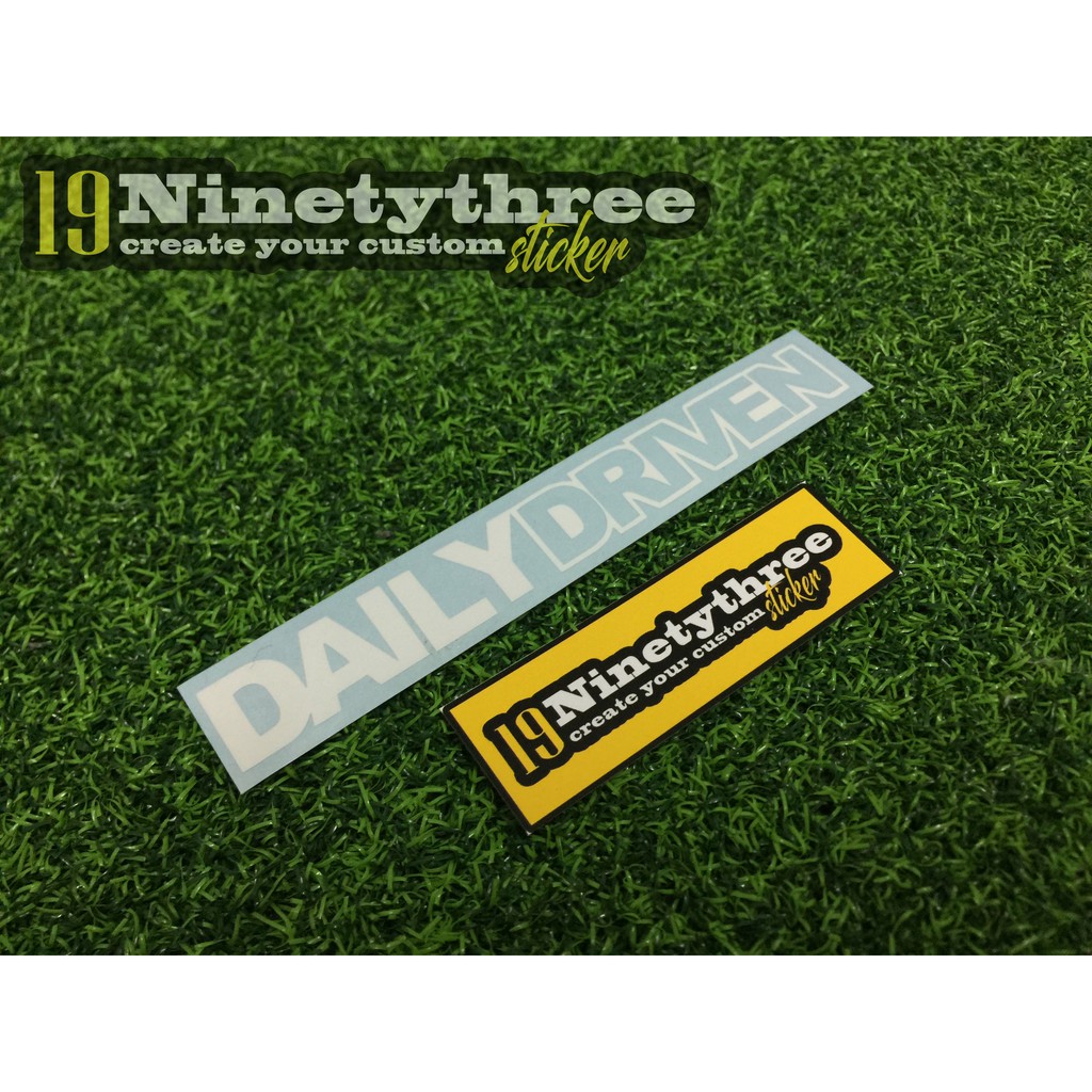 daily driven sticker/CAR STICKER | Shopee Malaysia