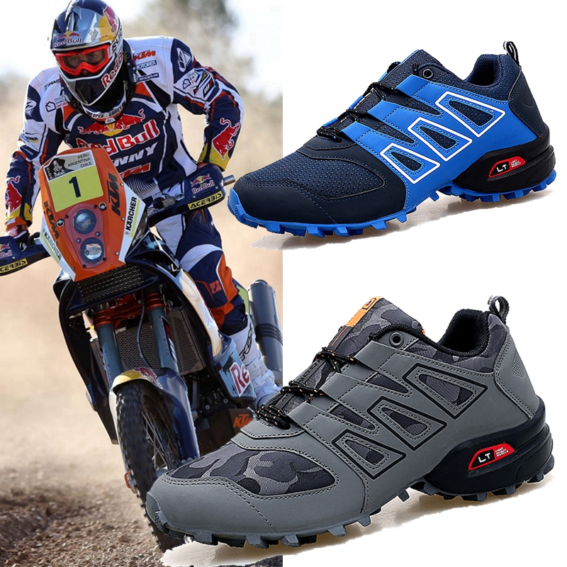 Motorcycle riding shoes men's summer off-road waterproof and drop ...