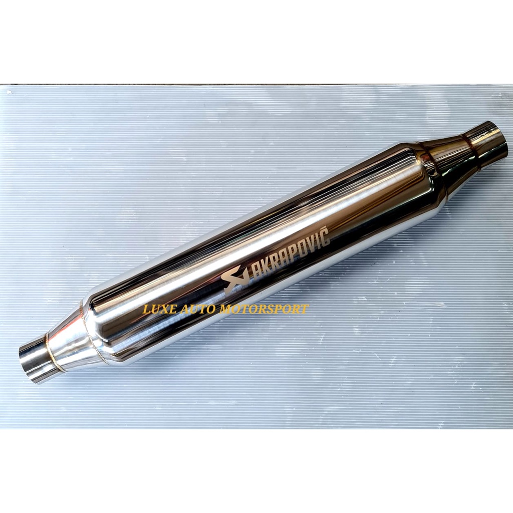 Sport Bullet Akrapovic LONG Stainless Steel Car Exhaust Center (Long ...