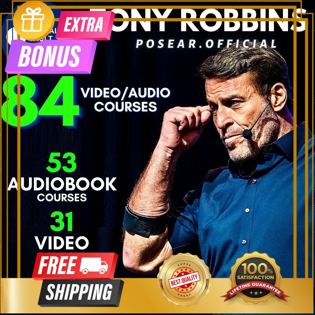 Tony Robbins - 84 Courses + Lifetime Updates | Shopee Malaysia
