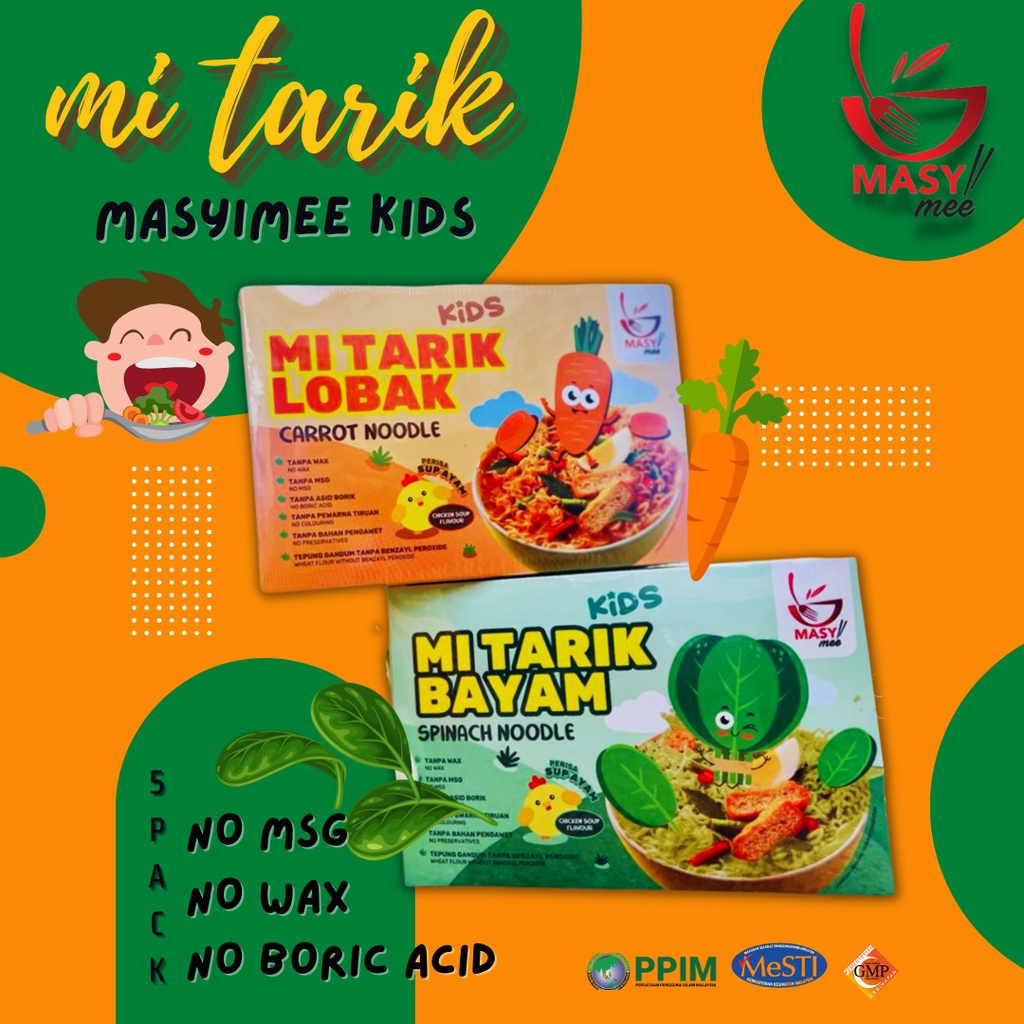 MEE TARIK MASYIMEE KIDS - NON MSG NOODLES With VEGETABLES - CHICKEN ...
