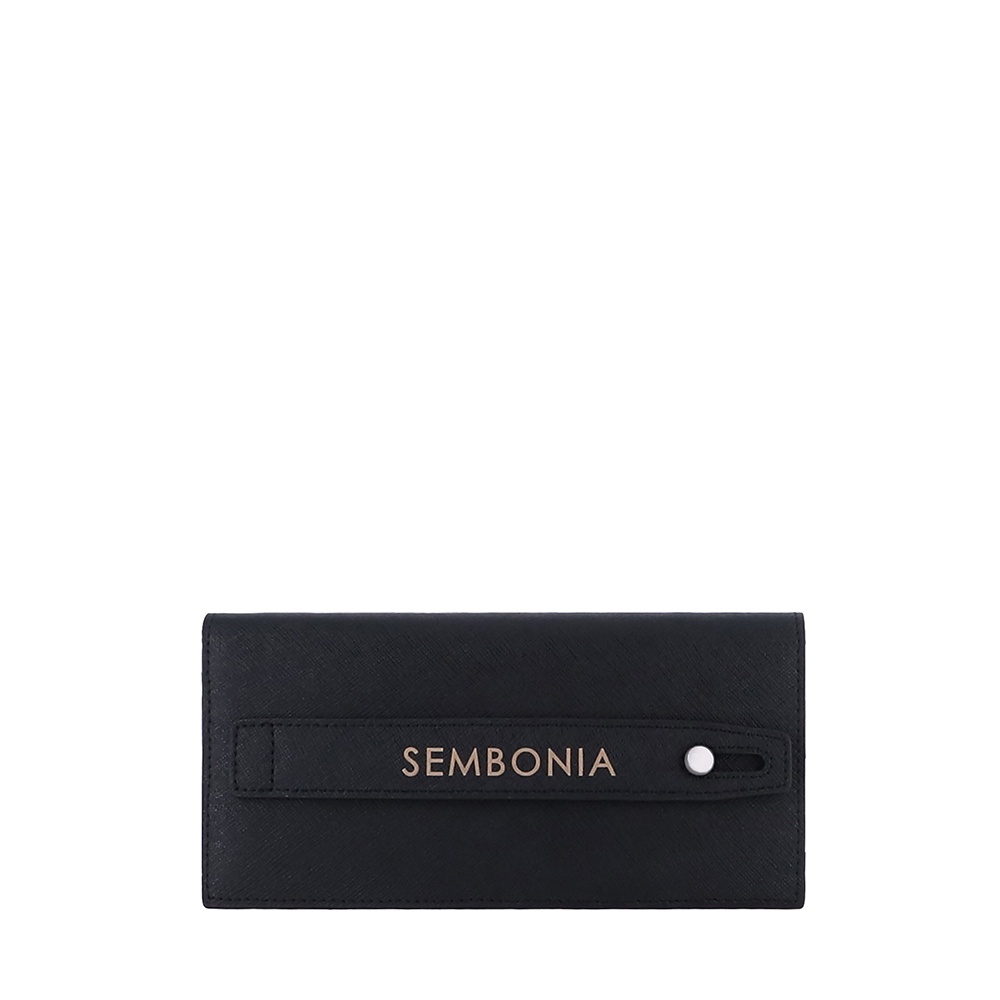 SEMBONIA Textured Leather Bi-Fold Long Wallet - 066423-601-98 | Shopee ...