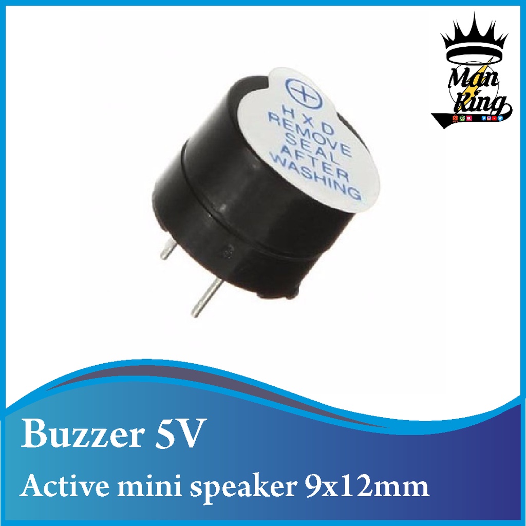 Buzzer active 5v mini active speaker arduino electromagnetic | Shopee ...