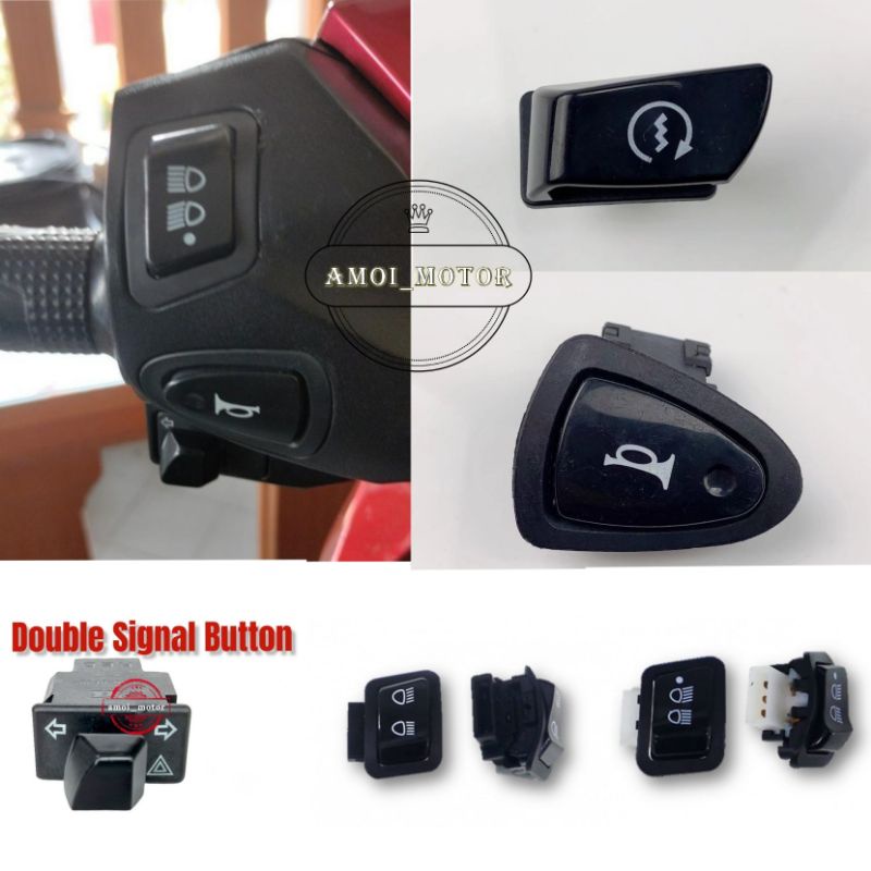 RS150 Switch ON/OFF 2step 3step Double Signal Switch Starter Button ...