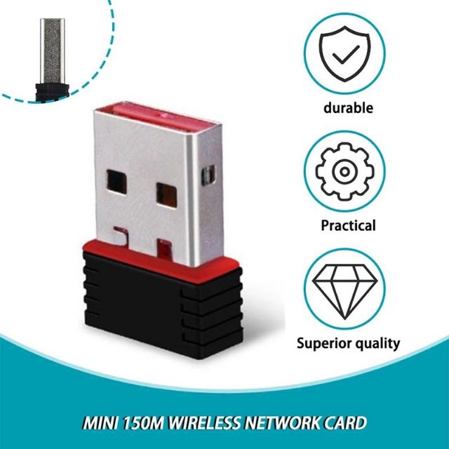 Wireless Mini Usb 150mbps Wifi Adapter 300m 802.11n/g | Shopee Malaysia