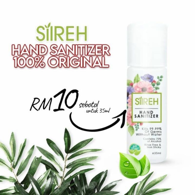 SiIREH HAND SANITIZER 100% ORIGINAL 60ml | Shopee Malaysia
