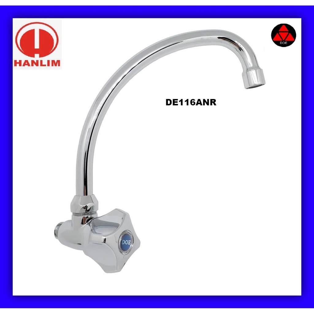 DOE DE116ANR / DE116 Wall Mounted Sink Tap + Arrowline ABS Handle ...