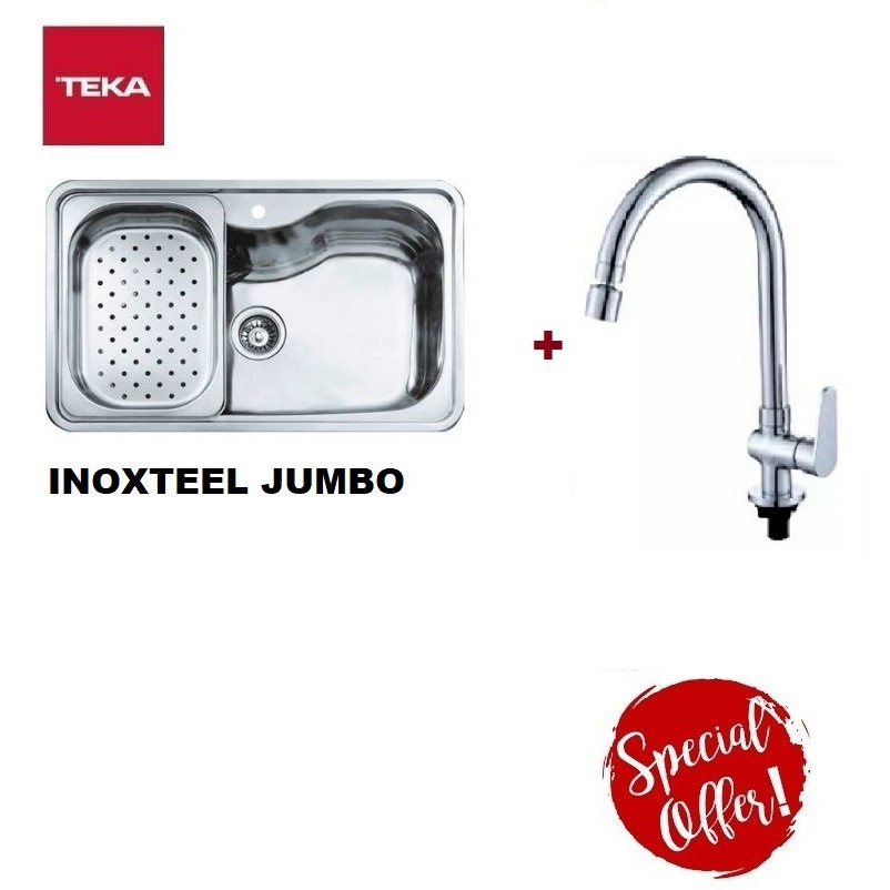Teka Inoxteel Jumbo counter top kitchen sink | Shopee Malaysia