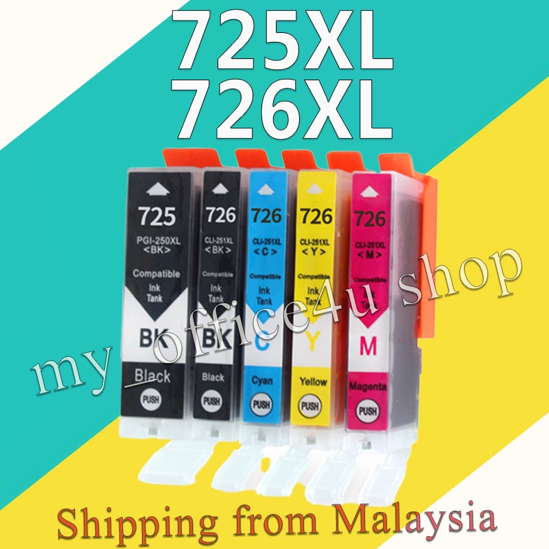 Canon PGI 725 CLI 726 ink PGI725XL CLI726XL ink cartridge for MG6170 ...