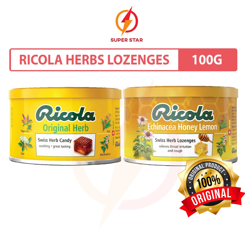 Ricola Swiss Herb Candy 100g (Original/Honey Lemon) | Shopee Malaysia